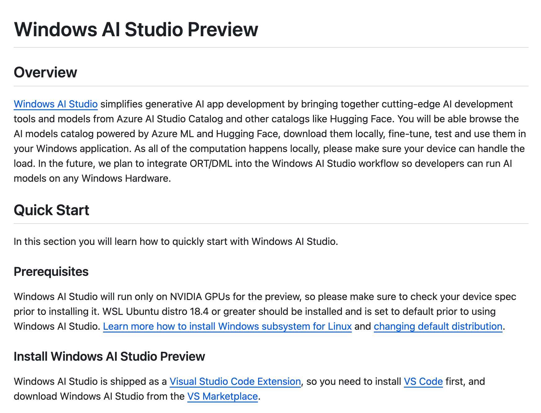 Windows AI Studio:在任何 Windows 硬體上執行 AI 模型 —AI產品&服務
