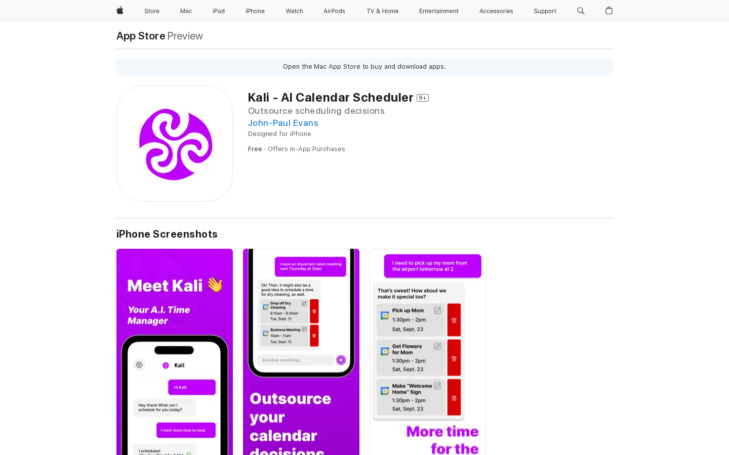 Kali - AI Calendar Scheduler：與您的人工智慧日曆助理Kali一起外包日程安排決策 —AI產品&服務
