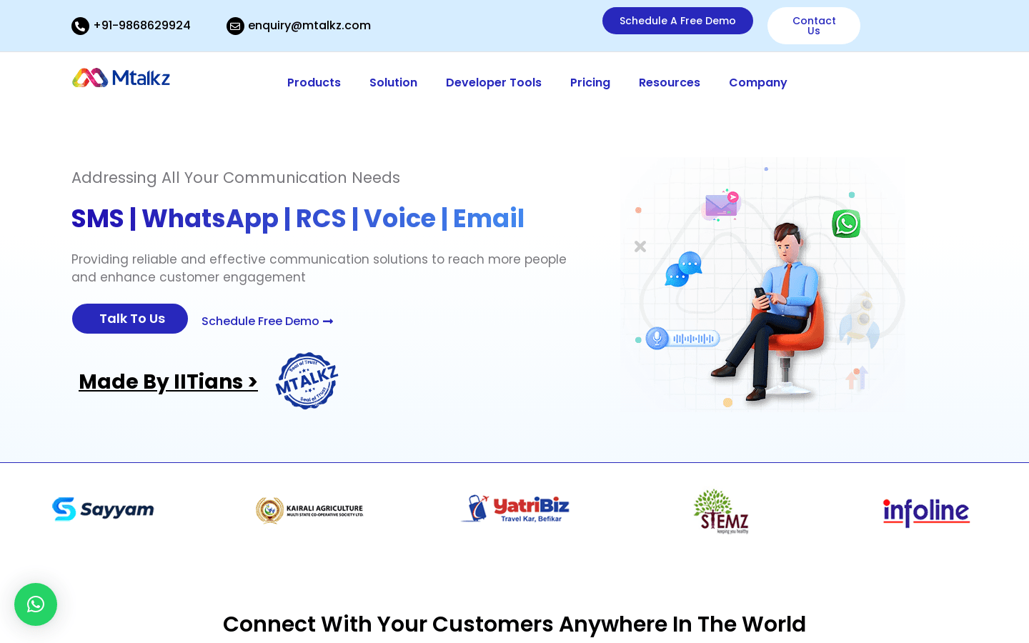 Omnichannel CPaaS Solution：印度領先的批次簡訊、RCS和WhatsApp服務提供商 —AI產品&服務
