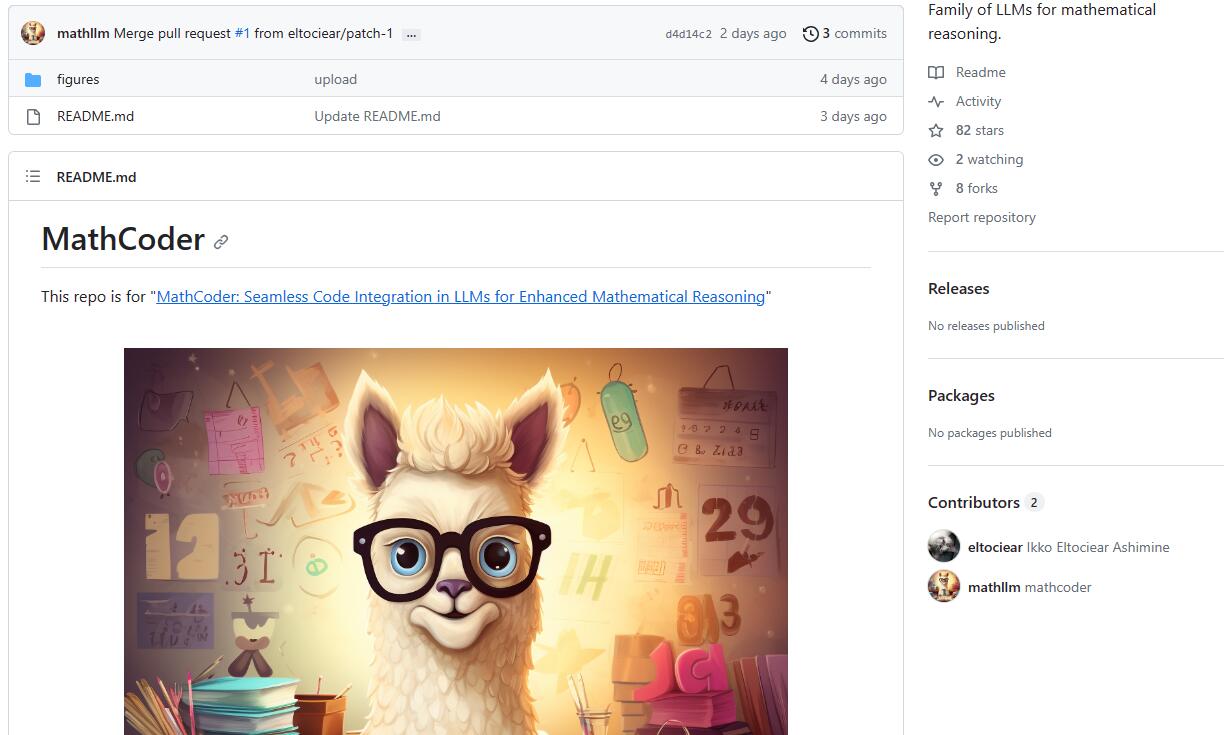 Mathcoder：數學推理llm —ai產品and服務