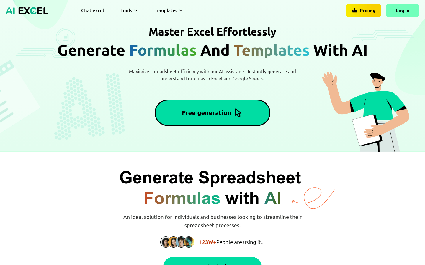 Aiexcelsheet：AI助手，Excel公式生成，資料分析 —AI產品&服務