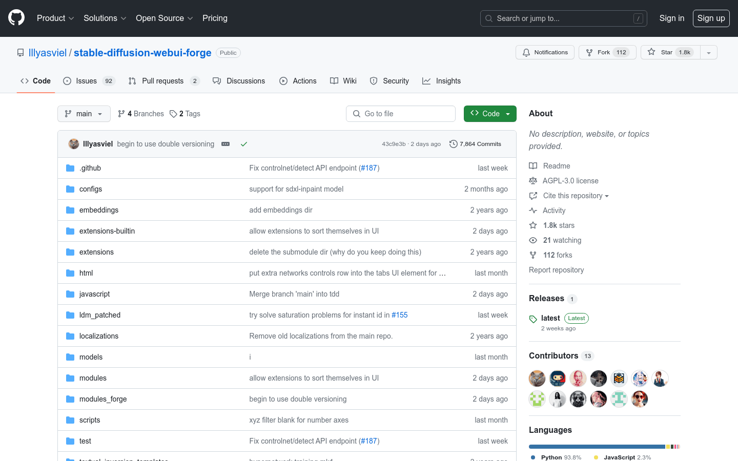 Stable Diffusion WebUI Forge：Stable Diffusion WebUI Forge是基於Stable ...