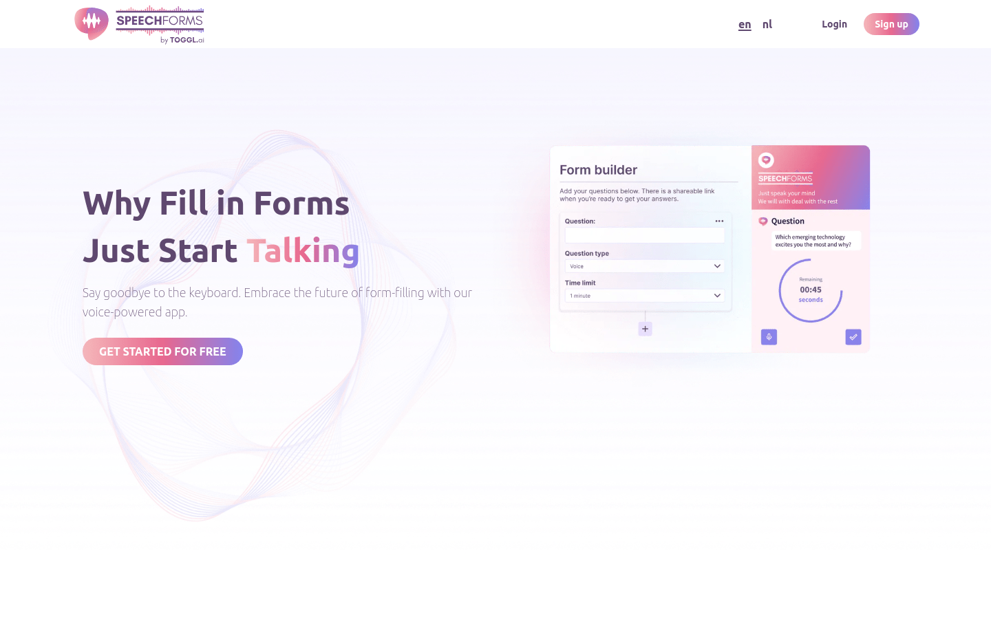 Speechforms：說出你的選擇 —AI產品&服務