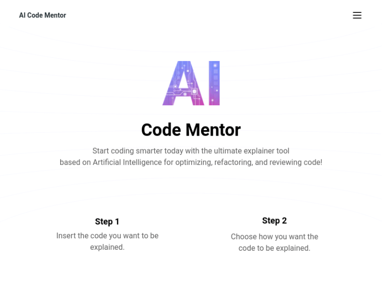 AI Code MentorAI：基於人工智慧的終極直譯器工具，程式碼最佳化 —AI產品&服務