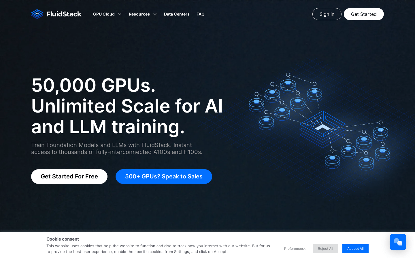 fluidstack.io：領先的GPU雲，為AI和LLM訓練提供無限規模 —AI產品&服務