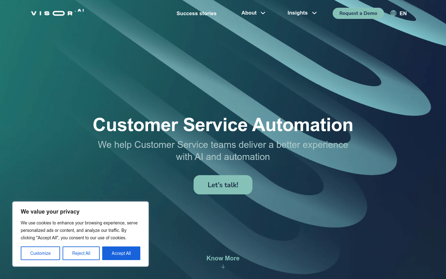 visor.ai：提供AI驅動的機器人和客戶服務自動化，無需資料科學家或開發人員 —AI產品&服務