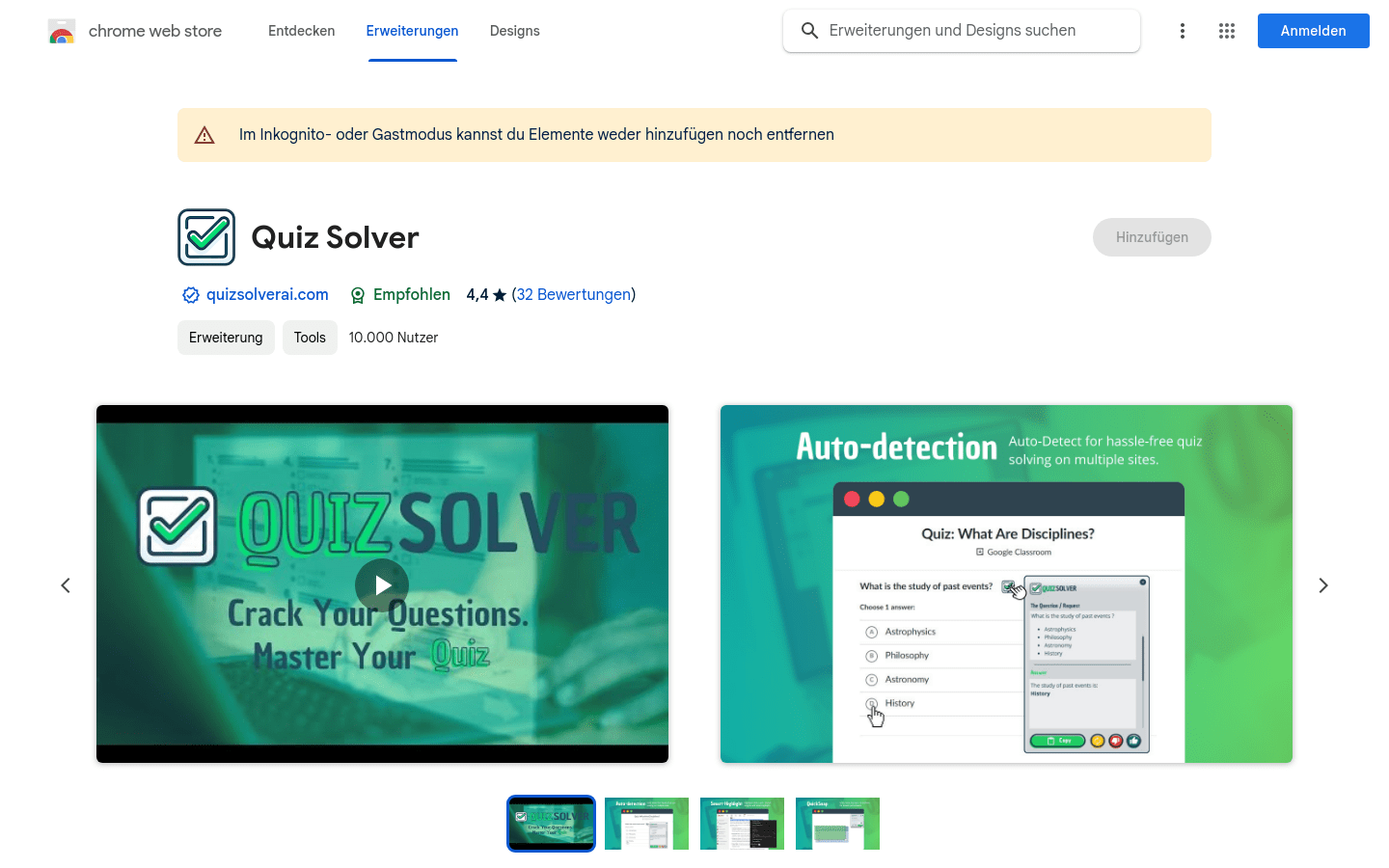 Quiz Solver：AI輔助學習工具，解答問題、完成作業和研究 —AI產品&服務