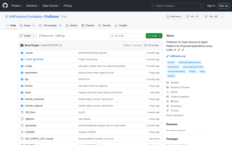 FinRobot：開源AI代理平臺，專為金融應用設計 —AI產品&服務