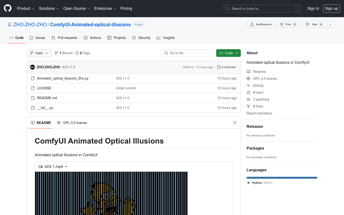 ComfyUI Animated Optical Illusions：將炫酷的視錯覺動畫引入ComfyUI —AI產品&服務