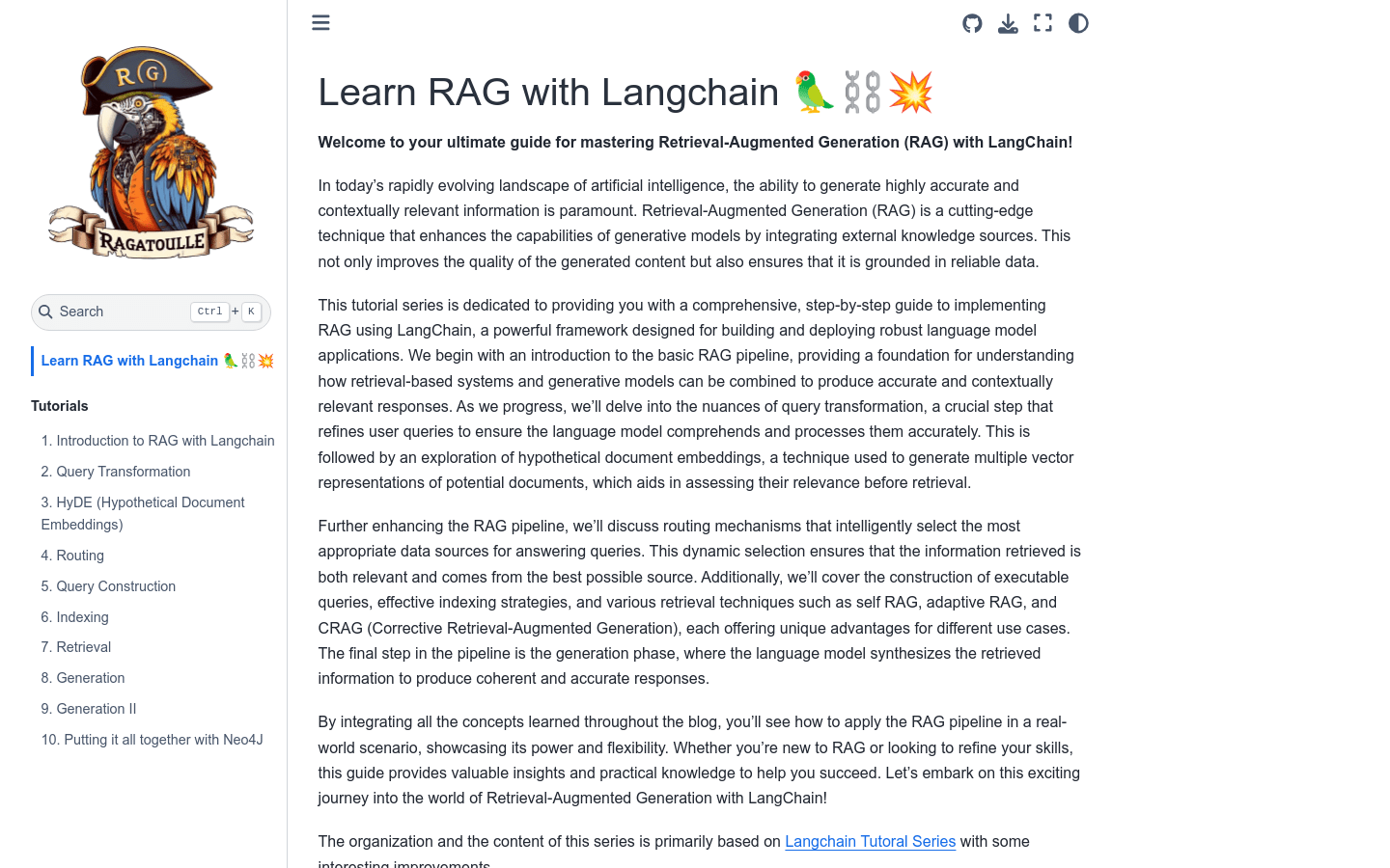 Learn RAG with Langchain：掌握RAG技術，提升AI生成內容的準確性和相關性 —AI產品&服務