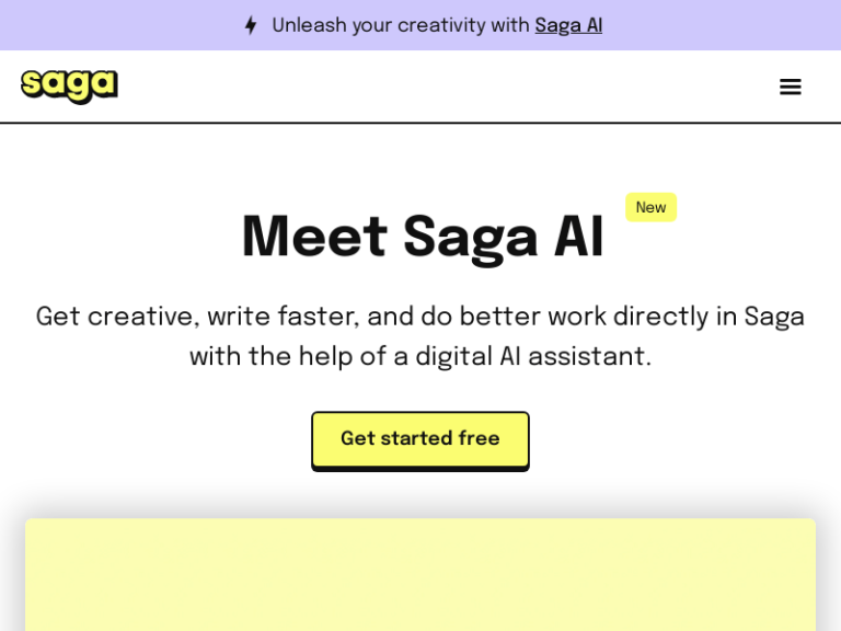 Saga AI：幫助您完成草稿內容人工智慧的助手 —AI產品&服務
